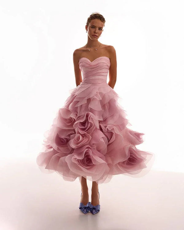 Endless | Shop Dramatic Flowered Organza Midi Dress by Milla | UAE’s ...